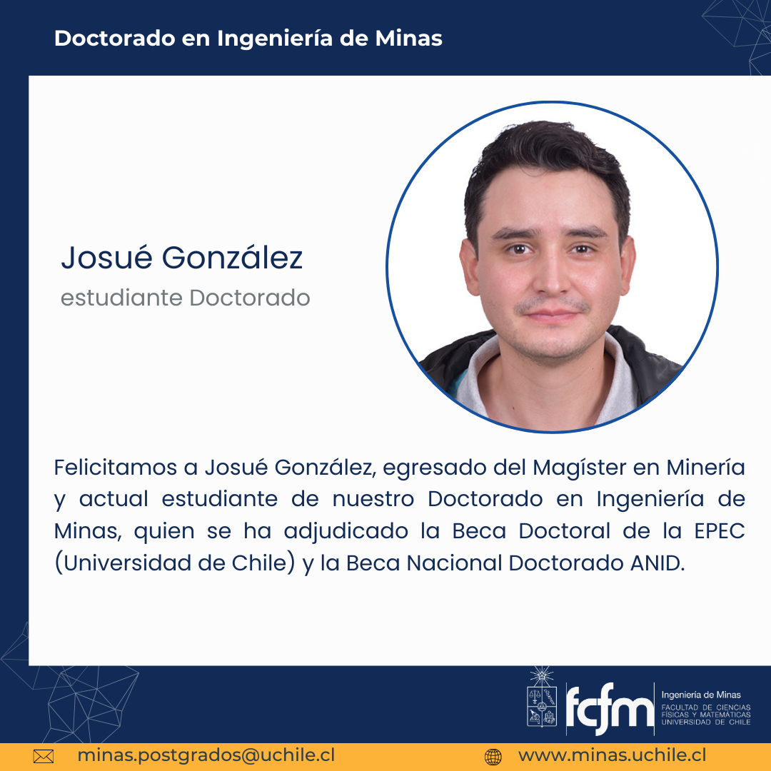 Beca Nacional Doctorado ANID - Departamento de Ingeniería de Minas ...